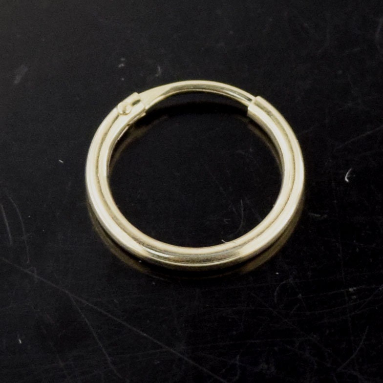 8mm 9K Gold Nose Ring Hinged Nose Hoop Thin Nose Ring 22 - Etsy UK