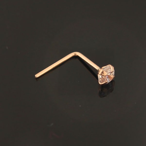 Rose Gold Nose Ring - Etsy