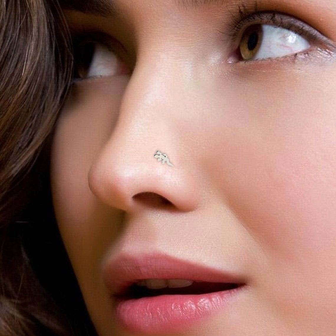 Lizard Nose Stud Tiny Nose Ring Unique Nose Rings Nose Ring - Etsy