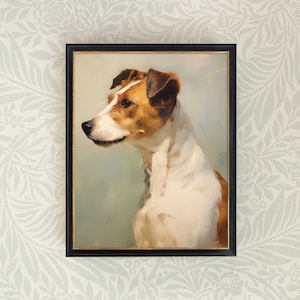 Jack Russell Terrier Art Print | Dog Painting Decor | Animal Art Print ...