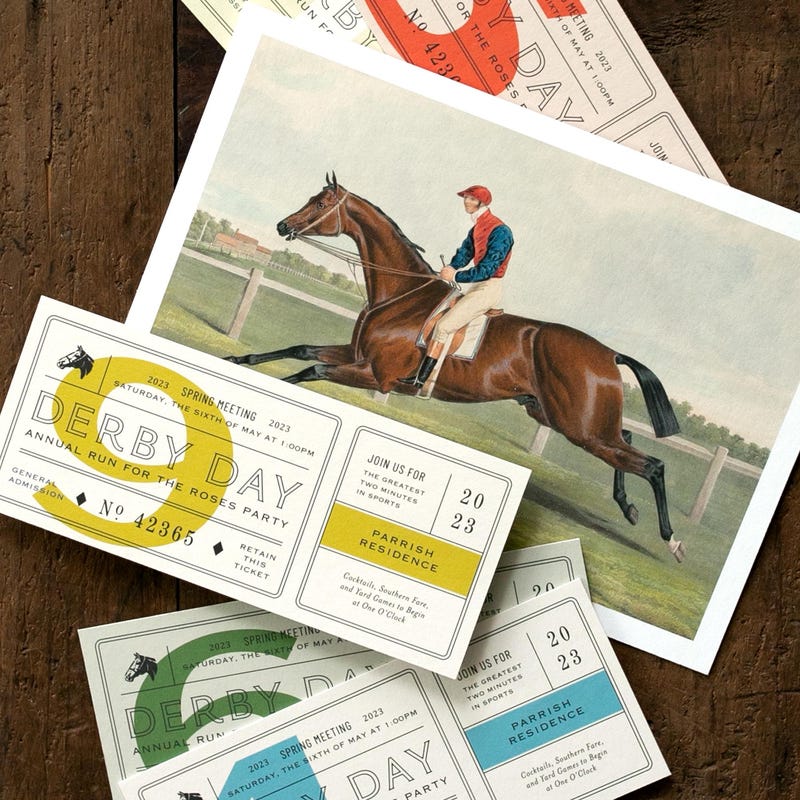 Vintage Derby Tickets - Etsy