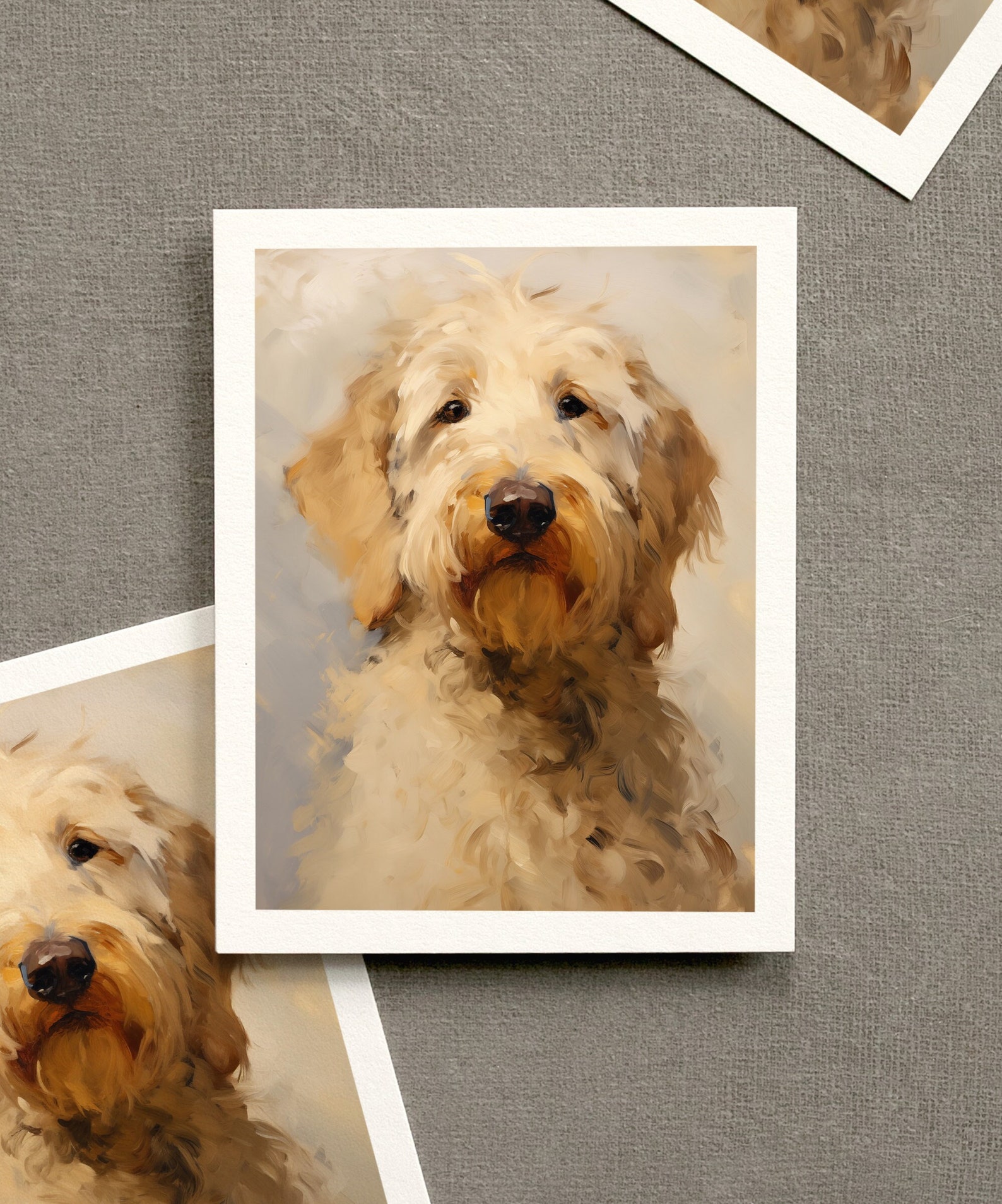 Goldendoodle Art Print | Doodle Dog Painting Wall Art Decor ...