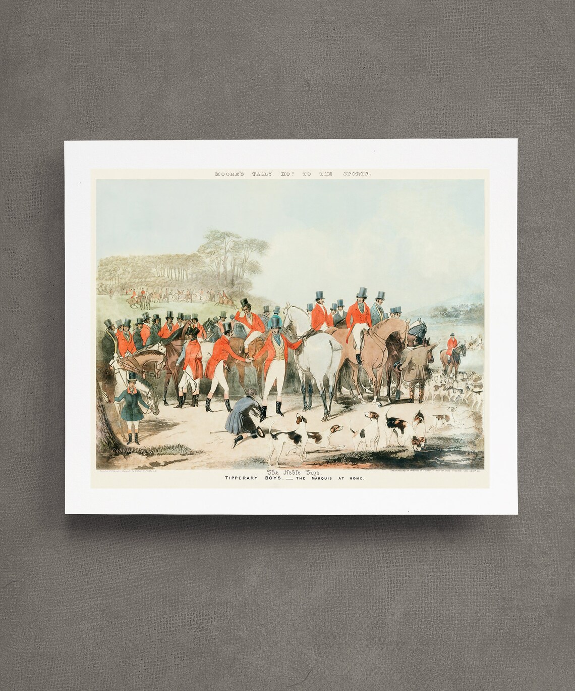 Set of 4 Vintage Fox Hunting Prints Hunt Scene Paintings - Etsy