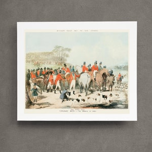 Set of 4 Vintage Fox Hunting Prints | Hunt Scene Paintings | Gift for ...