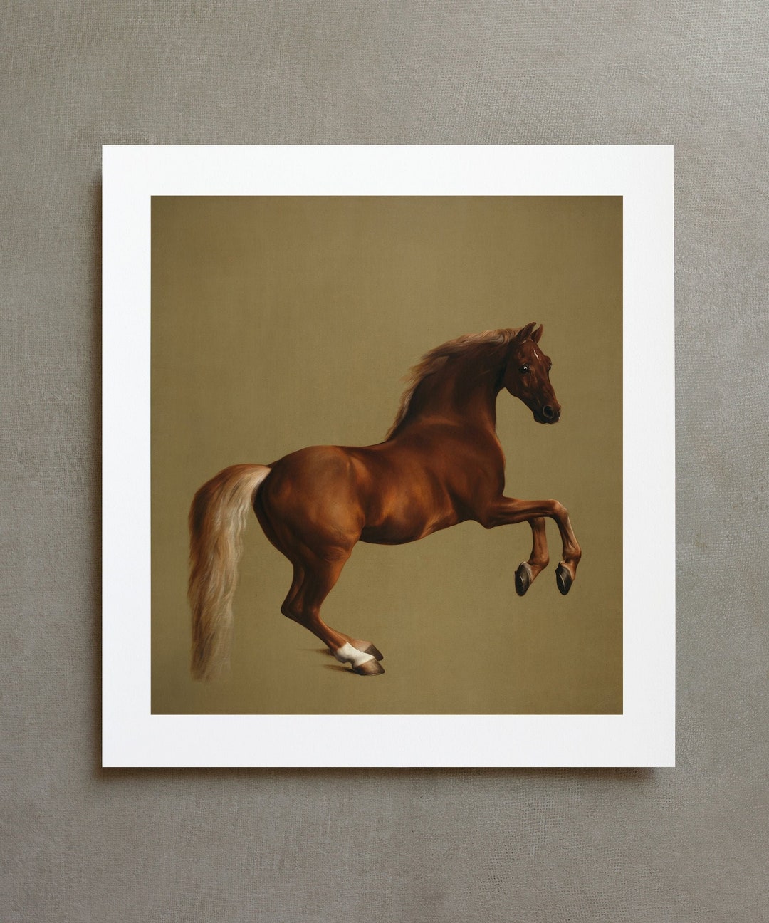 Large Wall Art Whistlejacket Horse Print George Stubbs - Etsy