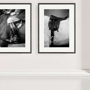 Black and White Vintage Saddle Print | Horse Print | Equestrian Photo ...
