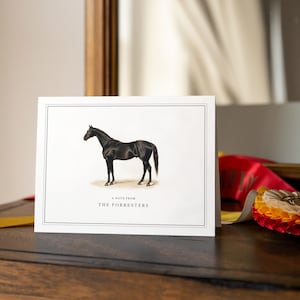 Custom Horse Stationery | Horse Thank You Cards | Vintage Equestrian ...