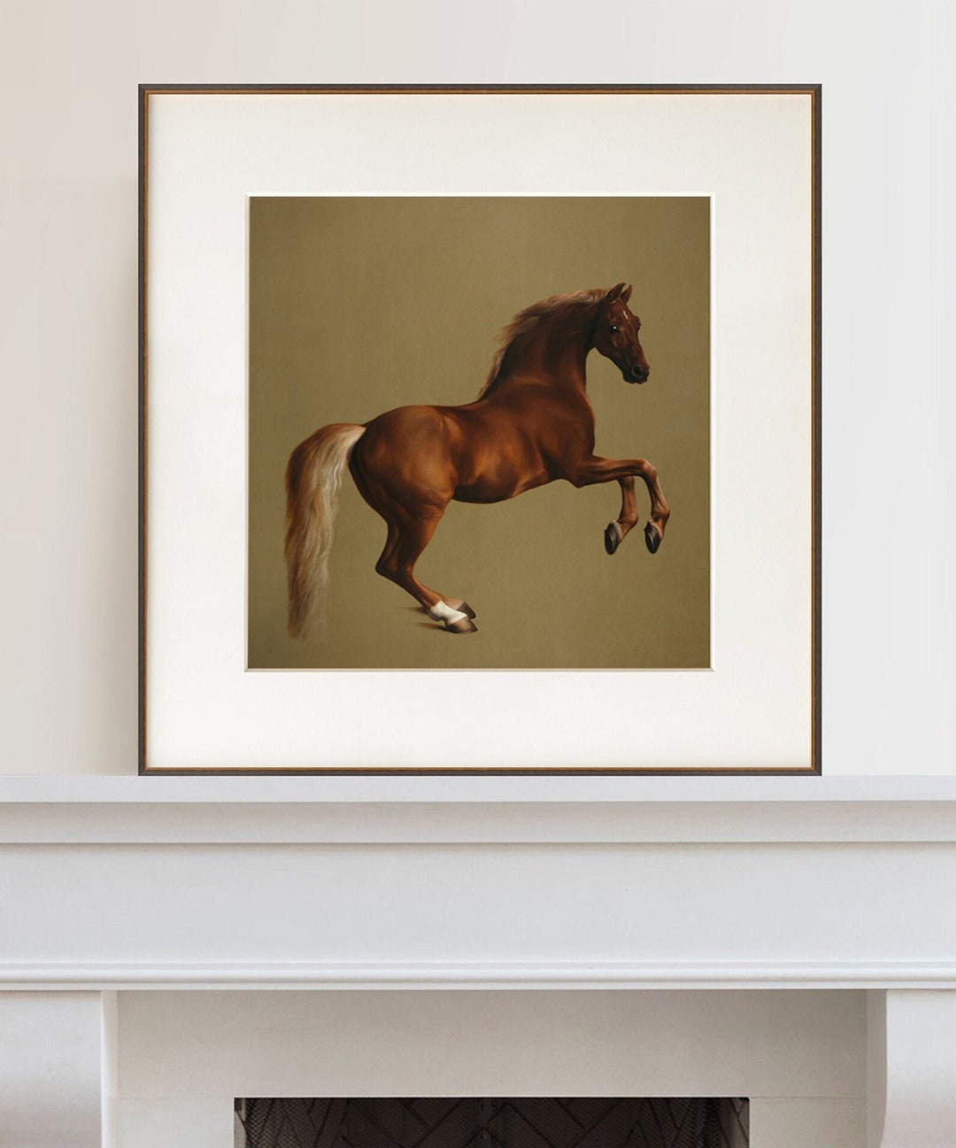 Whistlejacket Horse Print George Stubbs Painting Vintage Equestrian ...