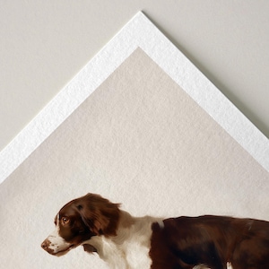 Springer Spaniel Art Print With Vintage Style Round Frame | English ...