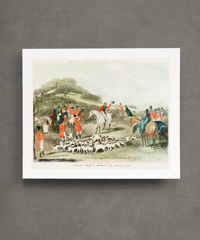 Set of 4 Vintage Fox Hunting Prints Hunt Scene Paintings - Etsy