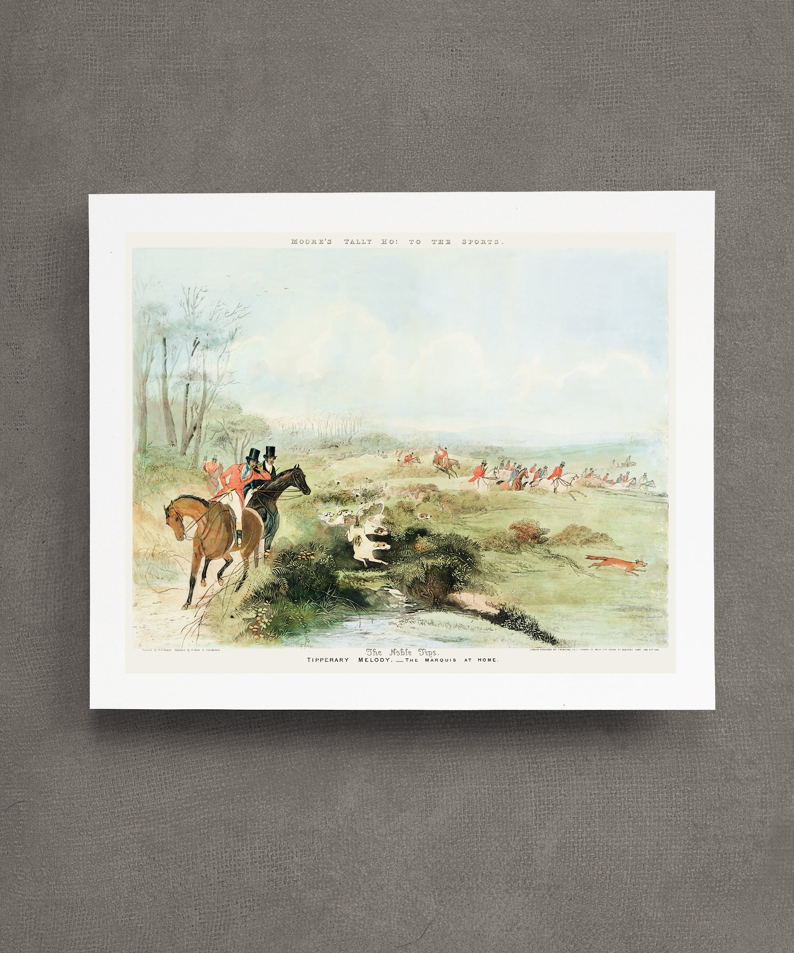 Set of 4 Vintage Fox Hunting Prints Hunt Scene Paintings - Etsy