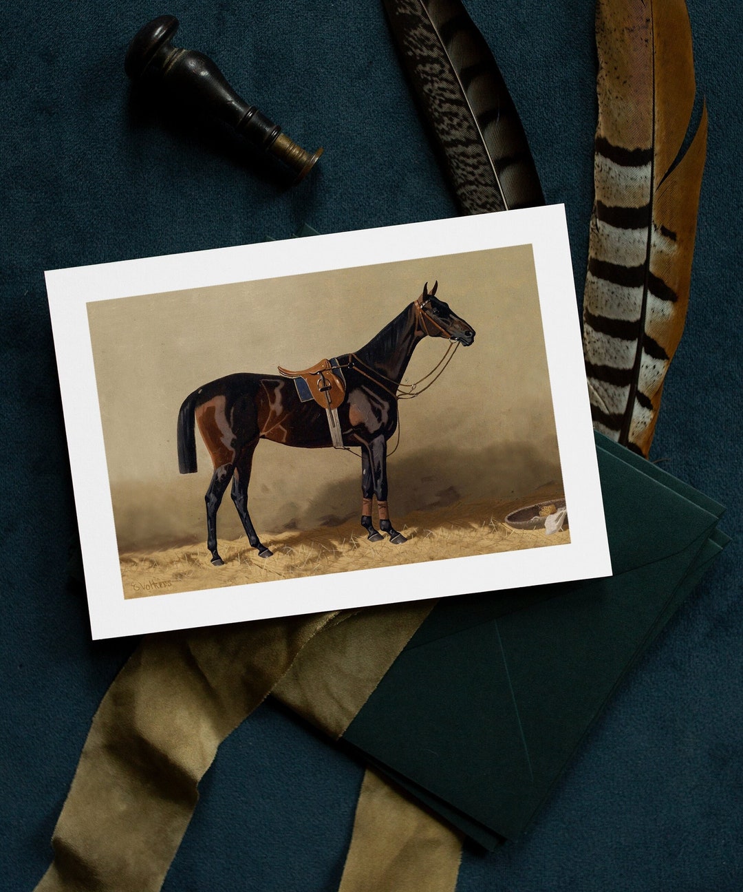 Equestrian Greeting Cards | Vintage Horse Paintings | Equine Thank You ...