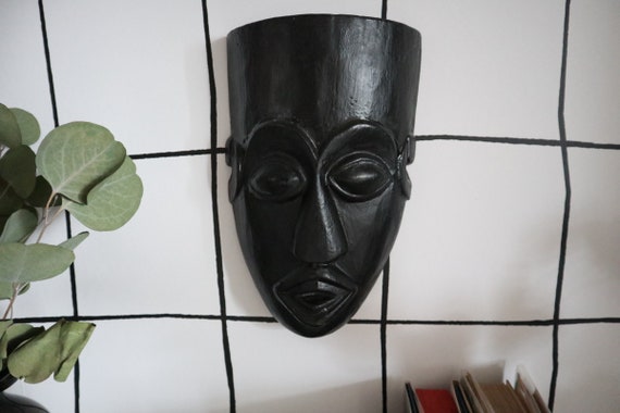 Vintage Traditional Tribal Wooden Mask Handmade Wall Hanging - Etsy