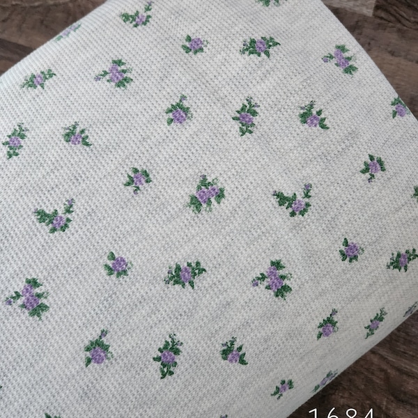 Floral Knit Fabric - Etsy