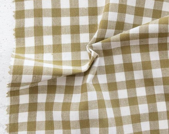 Fableism Camp Gingham, 100% Cotton, Camp Gingham in Moss - Etsy