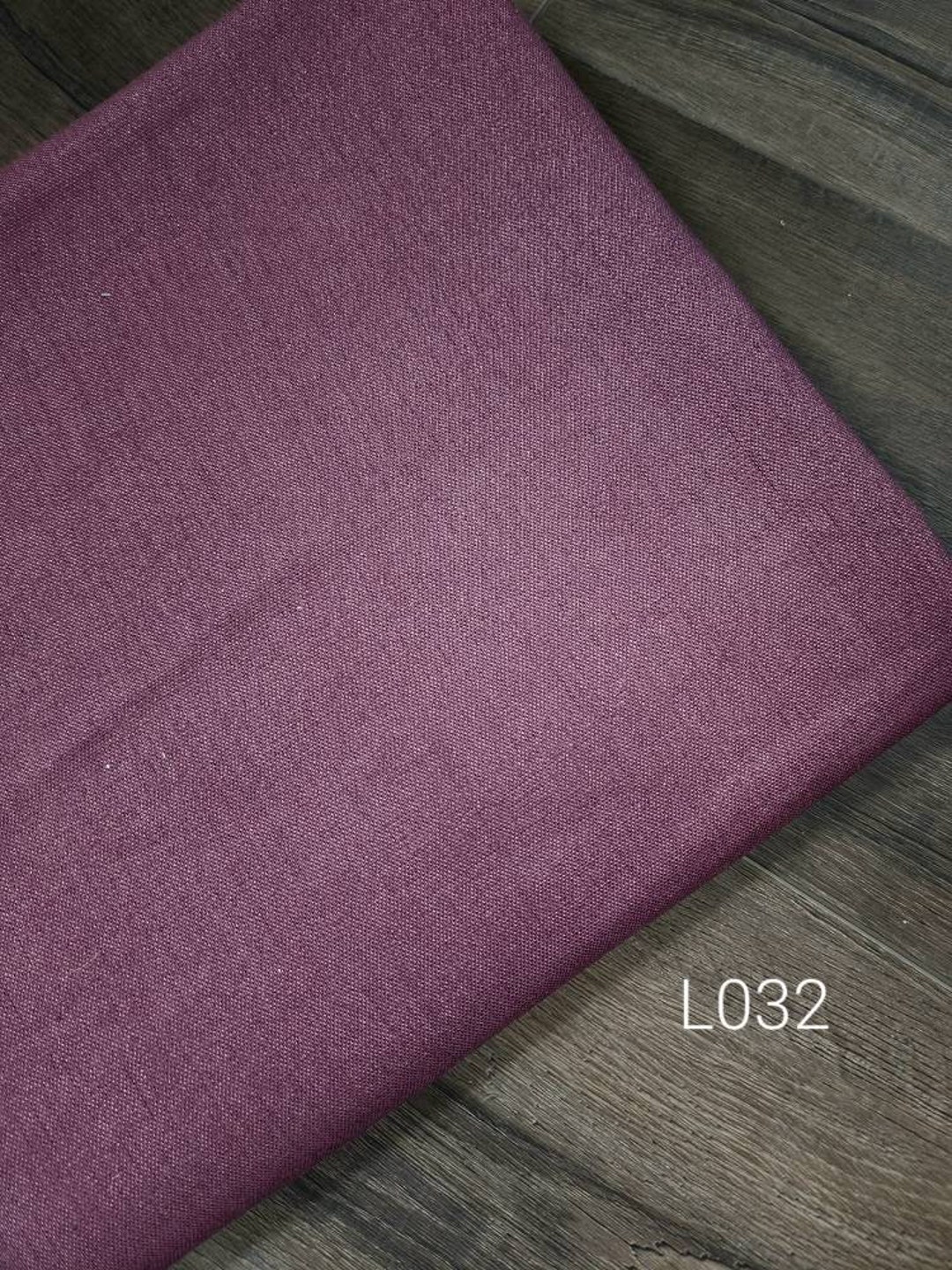 Linen Blend Fabric by the Yard, Solid Plum #L032 - Etsy