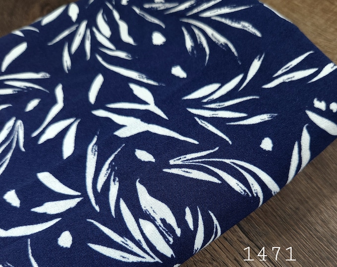 100% Poly Cey Fabric by the Yard, Poly Fabric by the Yard, Navy With ...