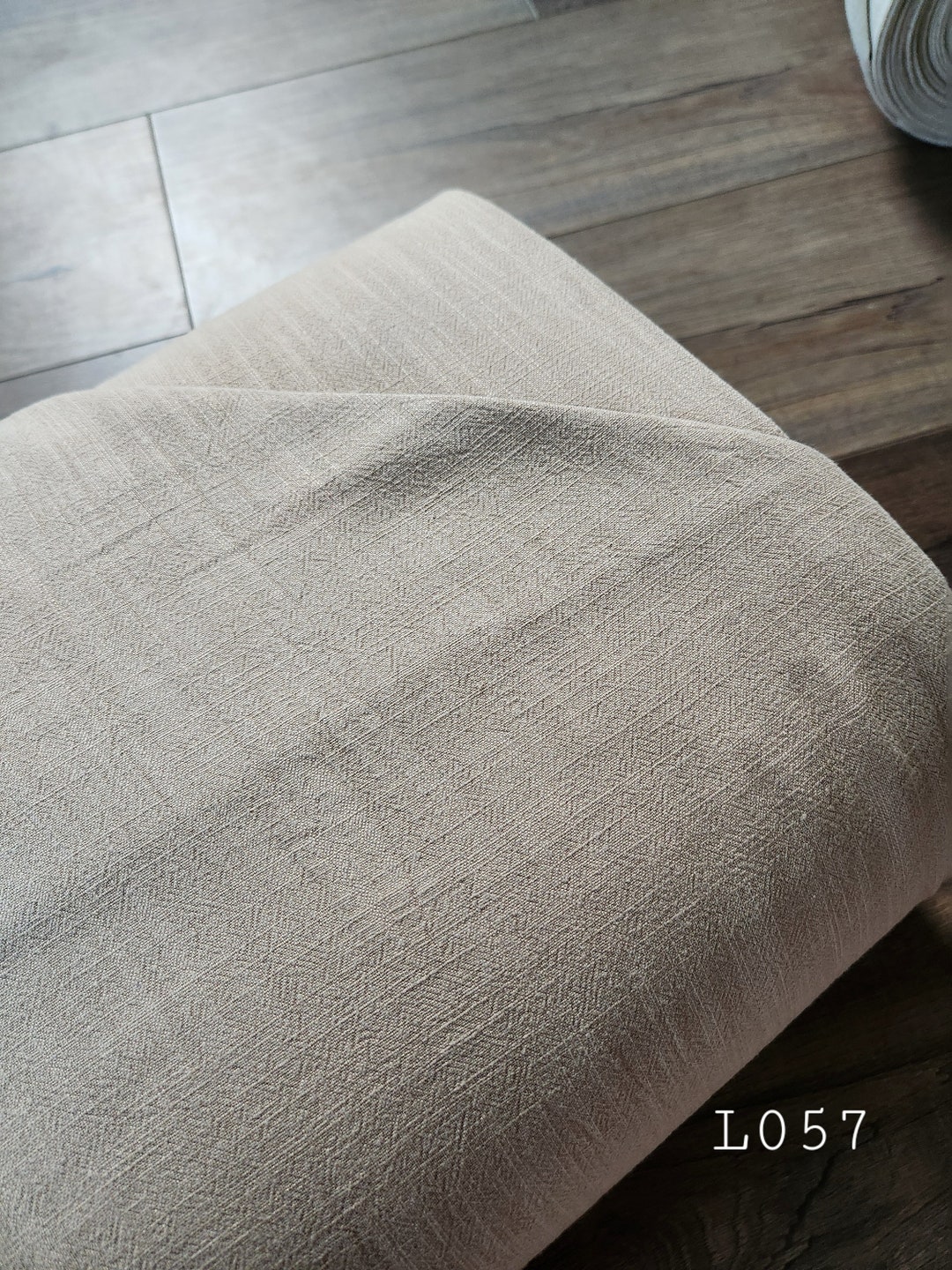 Linen Blend Fabric by the Yard, Light Tan #L057 - Etsy