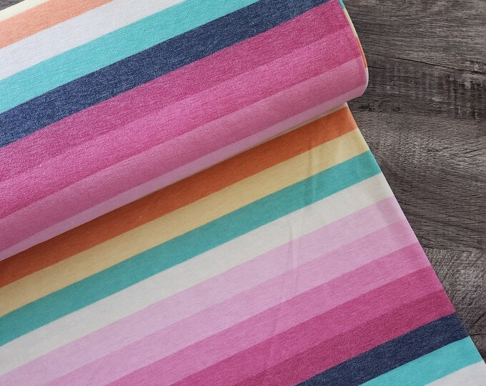 French Terry Knit Fabric, French Terry Knit Fabric by the Yard, Bright ...