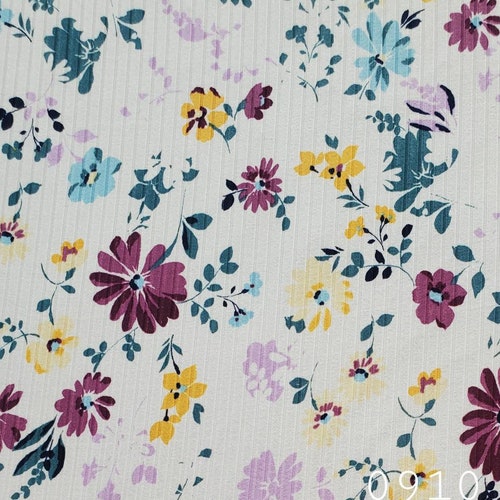 Poly Rib Knit Fabric by the Yard/ Half Yard - Etsy