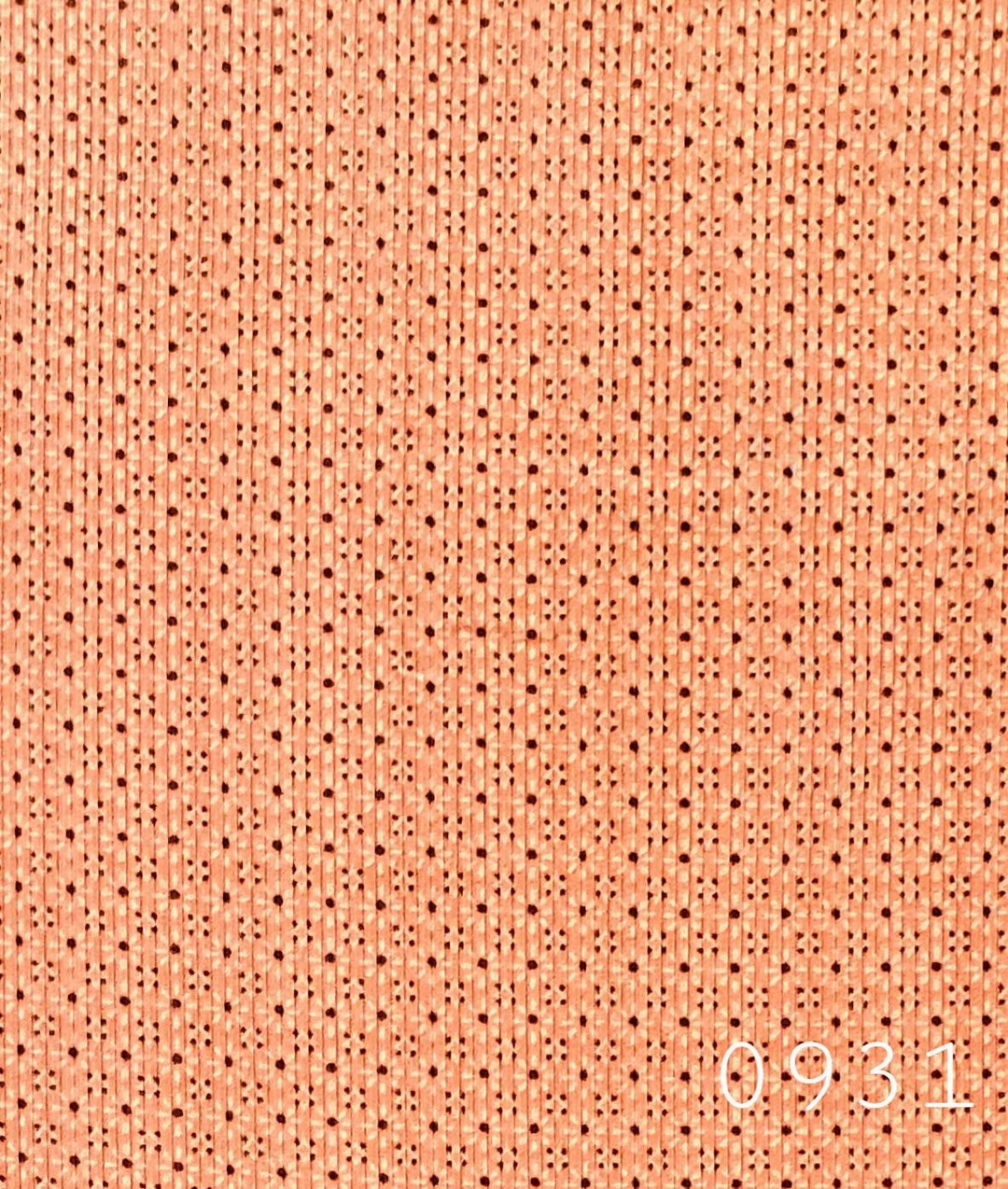 Ribbed Knit, Fabric by the Yard, Floral, Rib Knit, Peach/orange With ...