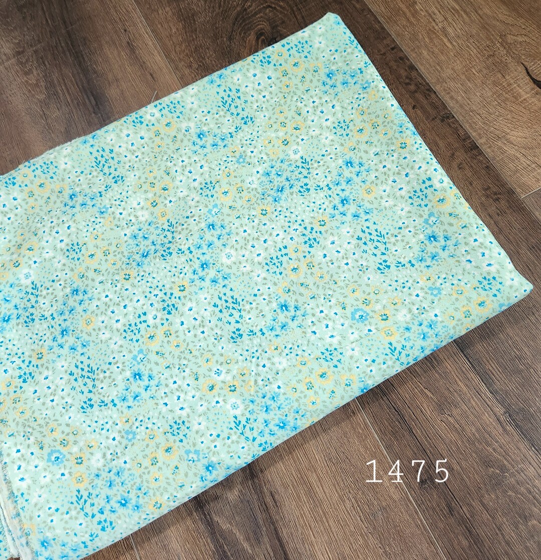 100% Poly Cey Fabric by the Yard, Poly Fabric by the Yard, Green With ...