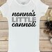 Nonna Onesie® | Nonna's Little Cannoli | Funny Onesie® | Baby Shower ...