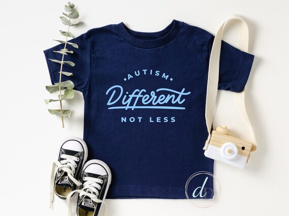 Autism Different Not Less Autism Awareness Children's | Etsy
