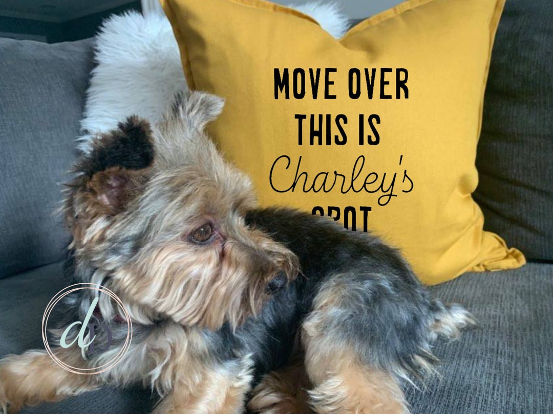 Personalized Dog Cushion Cover, Move Over This is the Dogs Spot ...