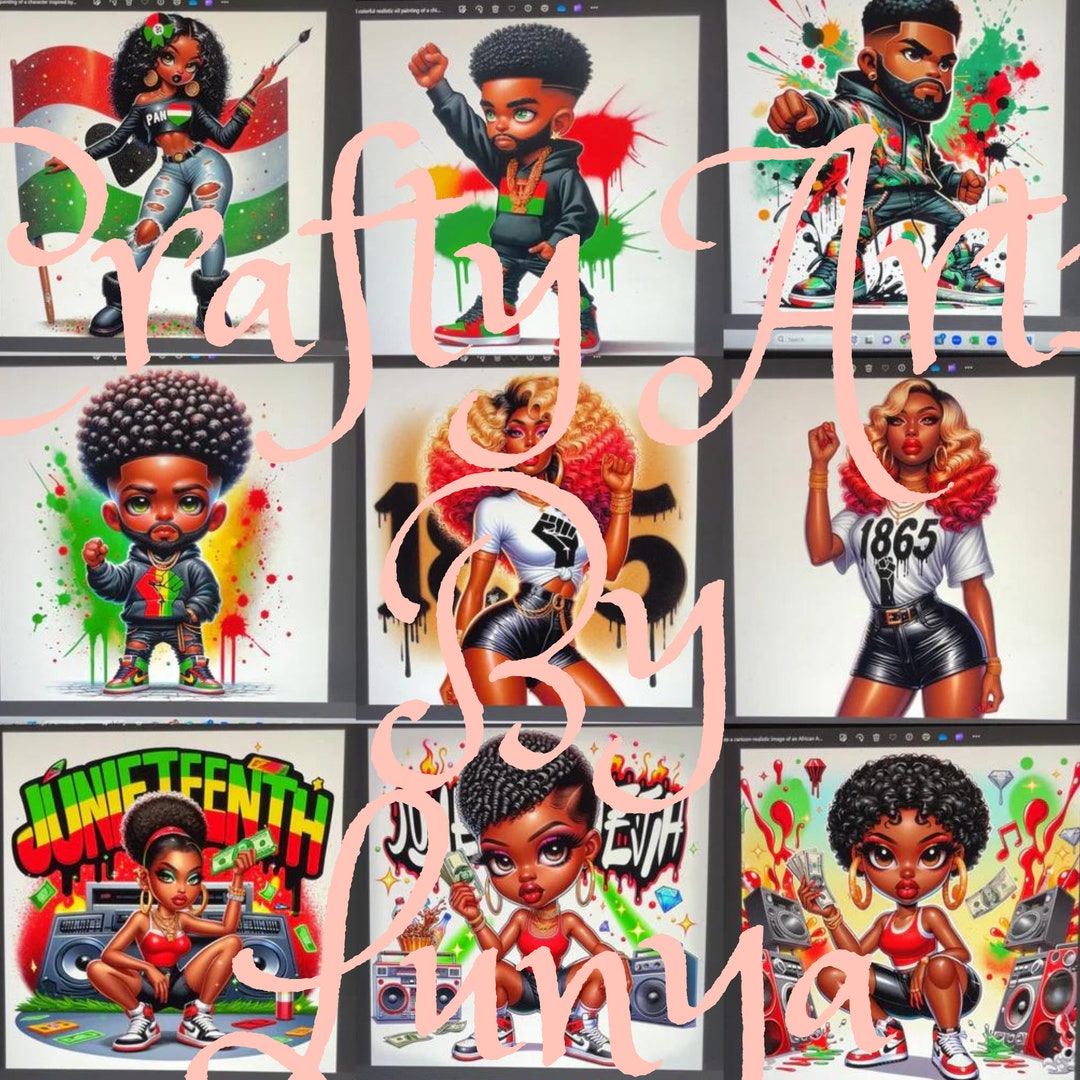 Juneteenth Png's Files (canva 35 Images) - Etsy