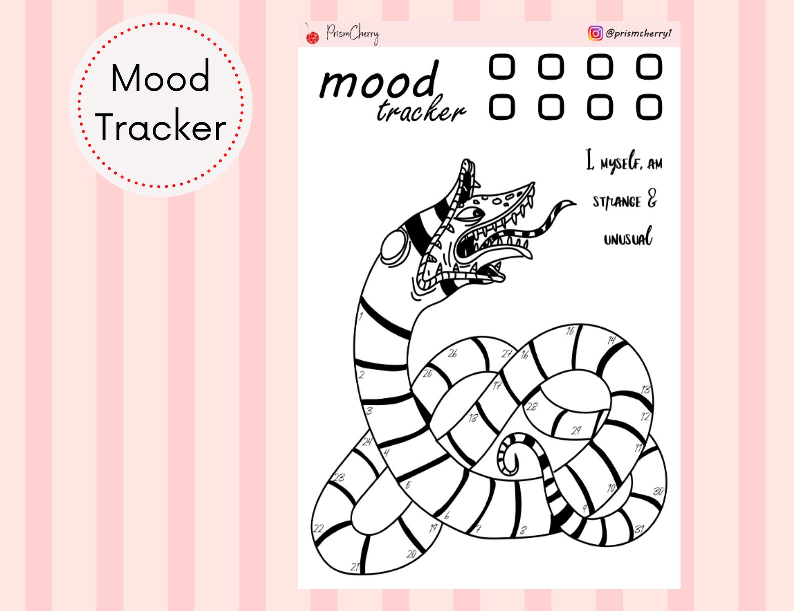 Snake Mood Tracker | Etsy