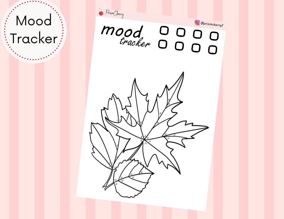 Fall Leaves Mood Tracker - Etsy