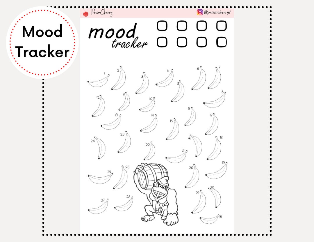 Bananas Mood Tracker - Etsy