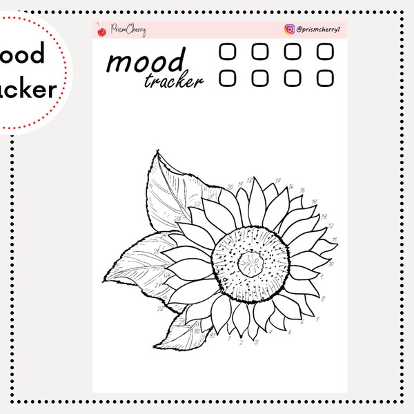 Sunflower Mood Tracker - Etsy