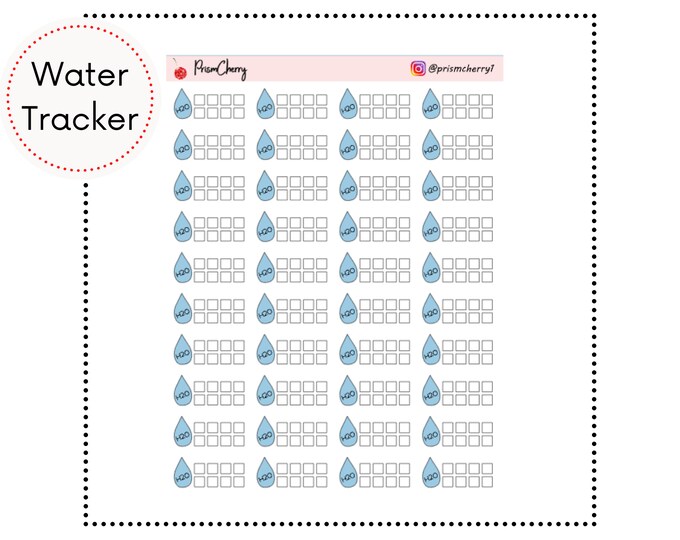 Water Intake Tracker Icon Sticker - Etsy