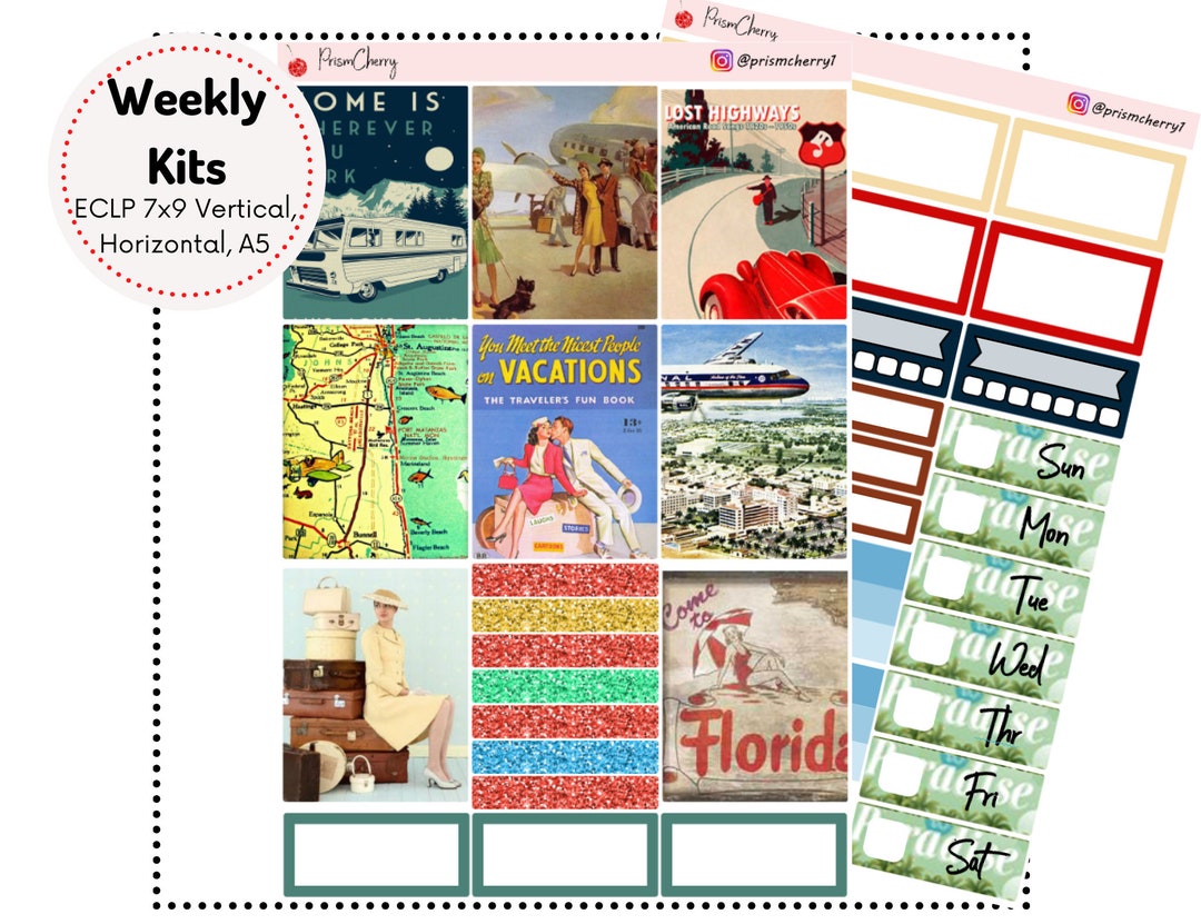 Vintage Vacation Weekly Kit - Etsy