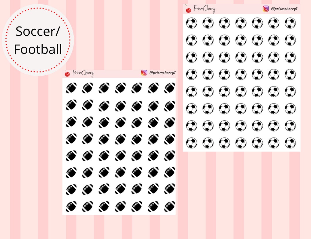 Soccer Ball || Football || Sports Icon Sticker || Minimal Planner ...