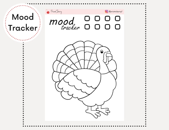 Turkey Mood Tracker | Etsy