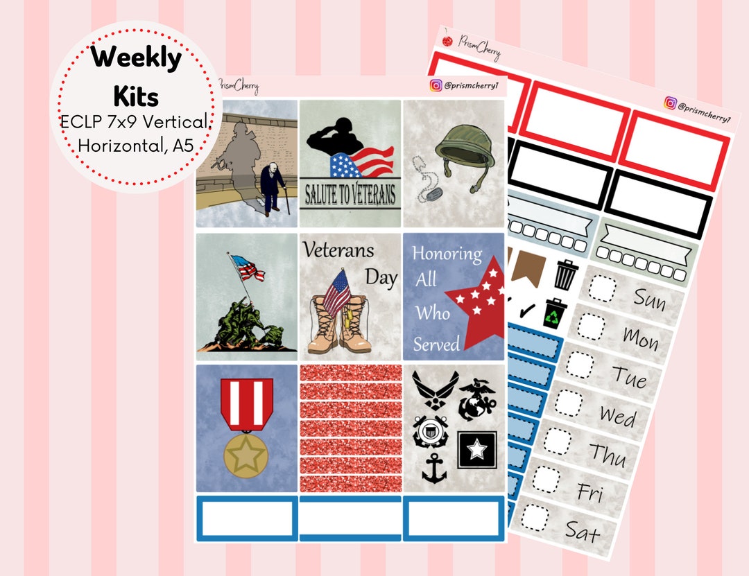 Veterans Day Weekly Kit - Etsy