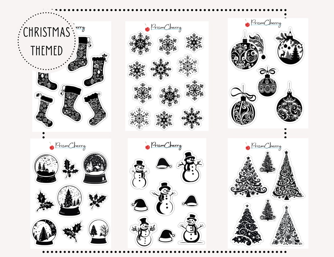 FOIL OVERLAYS - Christmas Themed || Deco - Etsy