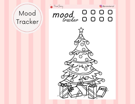Christmas Tree Mood Tracker - Etsy