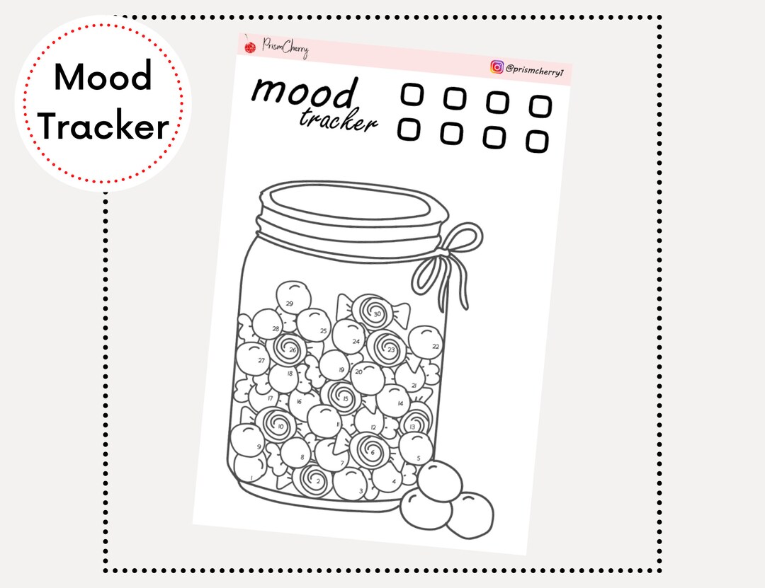 Candy Jar Mood Tracker - Etsy