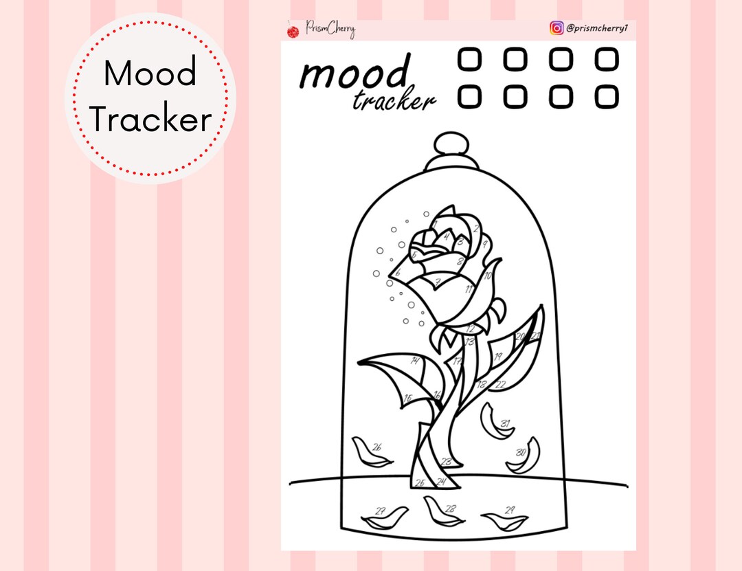 Rose Mood Tracker - Etsy