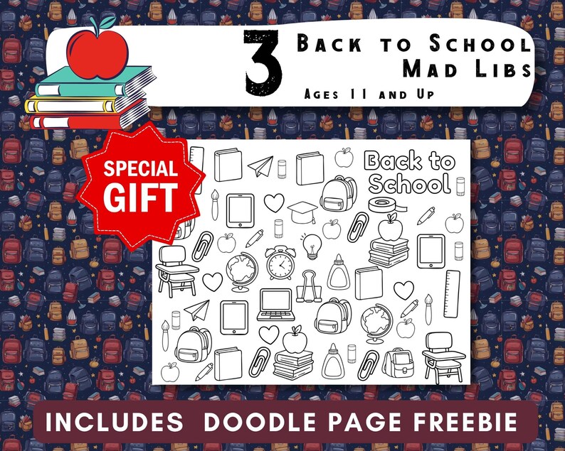Back to School Mad Libs for Tweens (ages 9–12) – 3 Hilarious Stories ...