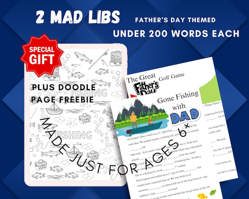 Father’s Day Mad Libs Bundle – 4 Funny Printable Stories for Kids ...