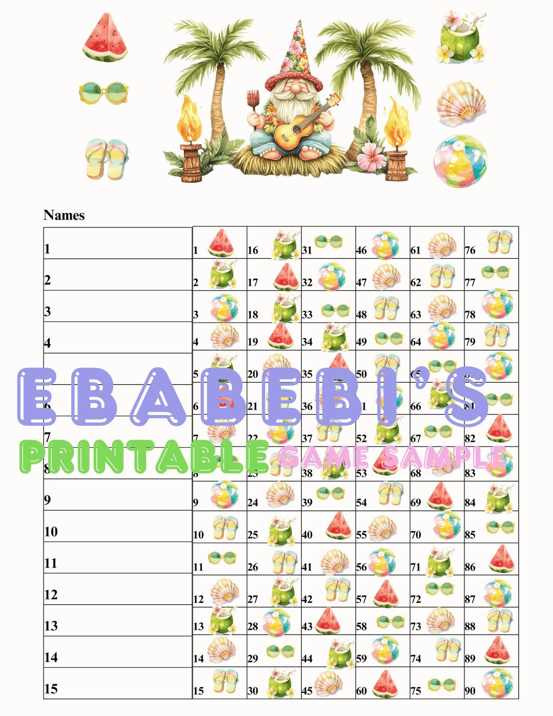Bingo Boards - Instant Download -15 Lines Printable Bingo Boards ...