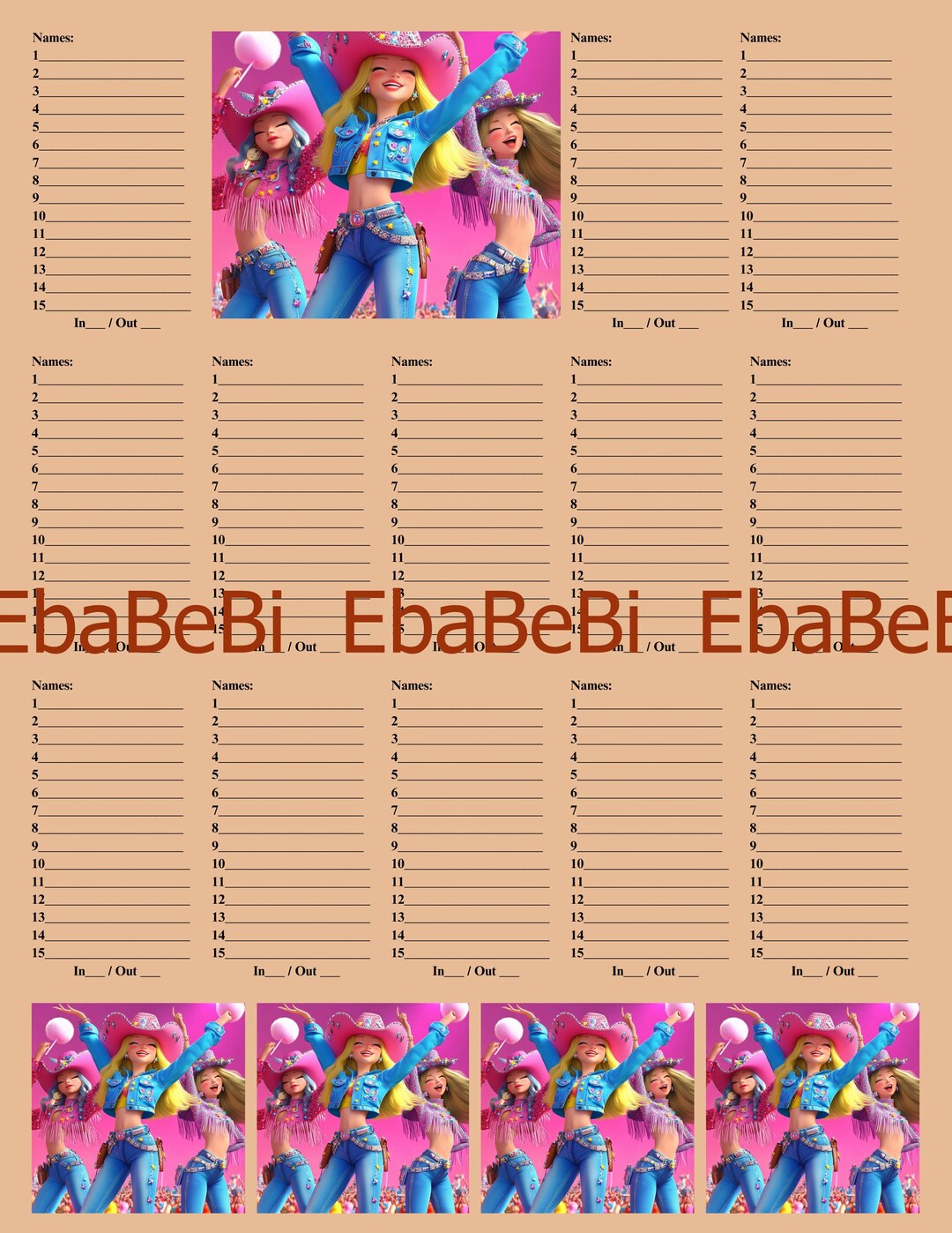 15 Line Bingo Letter Bingo Notebook Page | With 13 Printable Adult ...