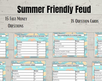 Printable Dad-themed Father's Day Feud Style Trivia Game for Ultimate ...
