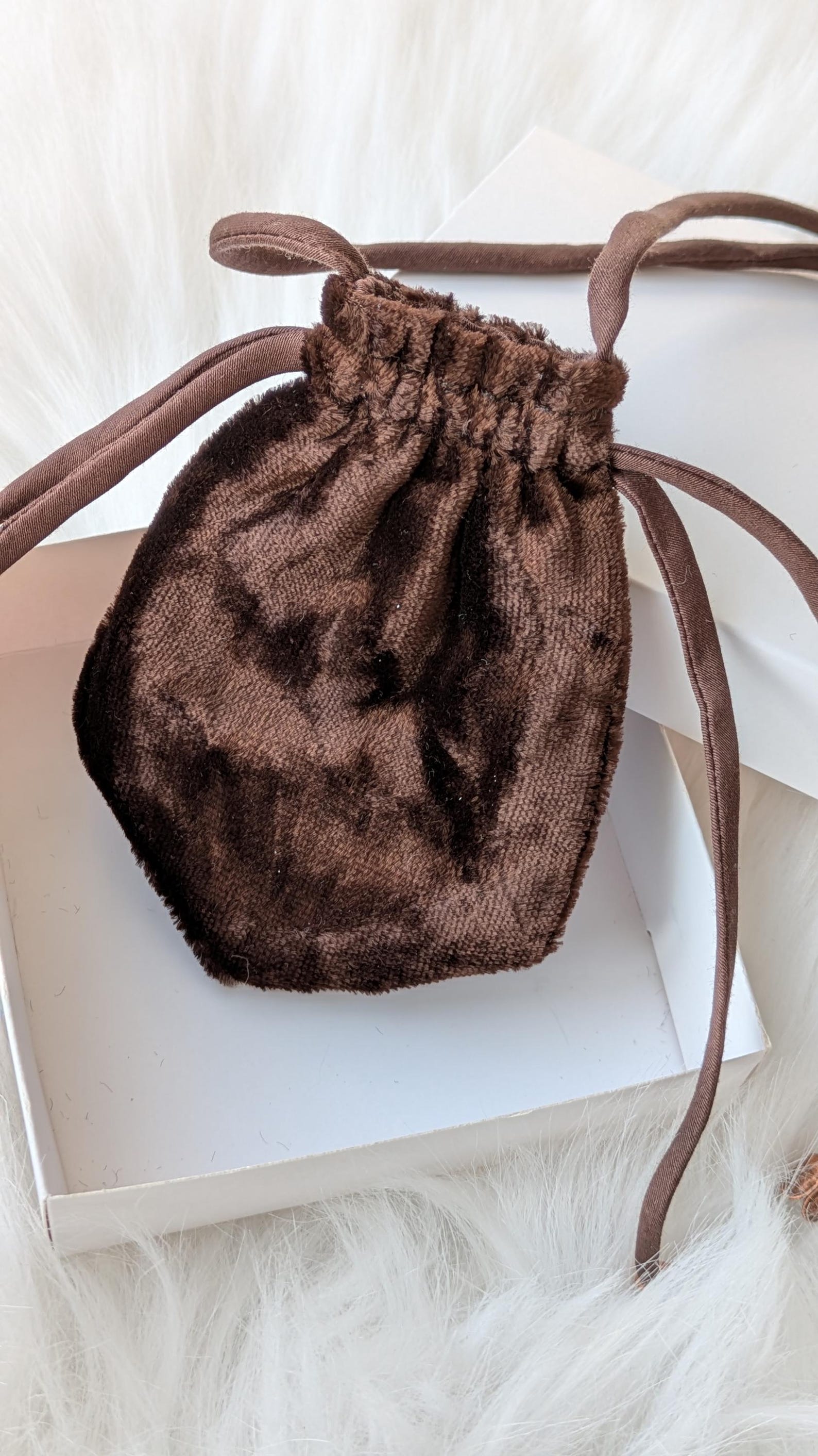 Boho Velvet Necklace Crystal Pouch - Healing Energy Amulet Bag ...