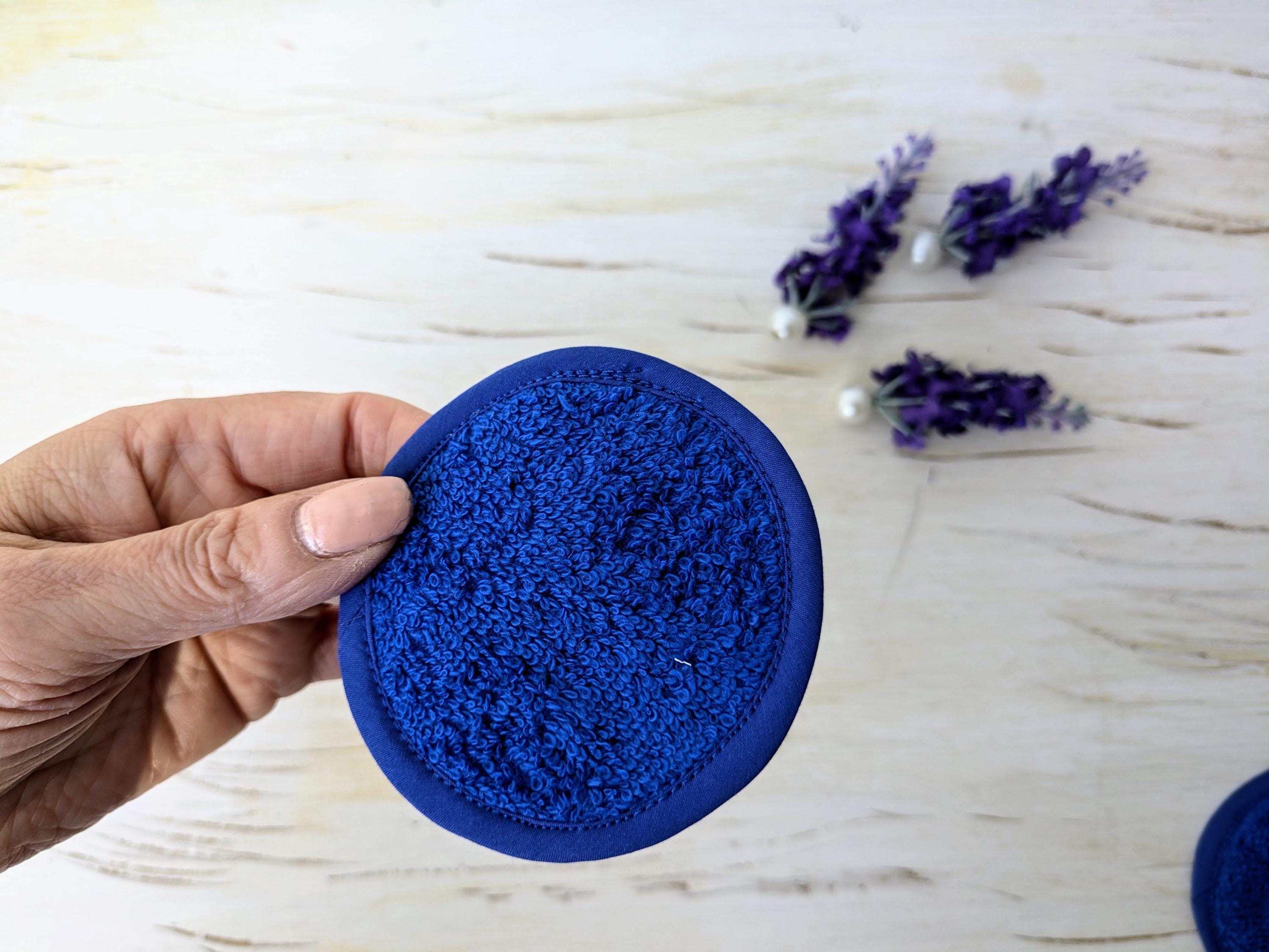 Elegant Blue Reusable Makeup Remover Pads, Crafted From Organic ...